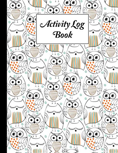 Activity Log Book: Cartoon Owls Activity Log Book For All Businesses ...