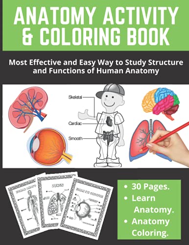 Anatomy Coloring Book: 29 Anatomy Coloring Book and Anatomy Activity ...