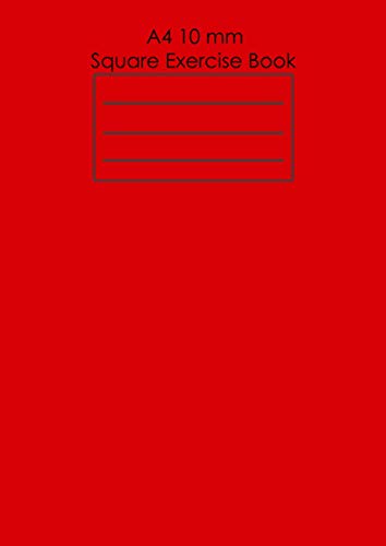 A4 10 mm Square Exercise Book: Notebook a4 10mm , school creative and ...