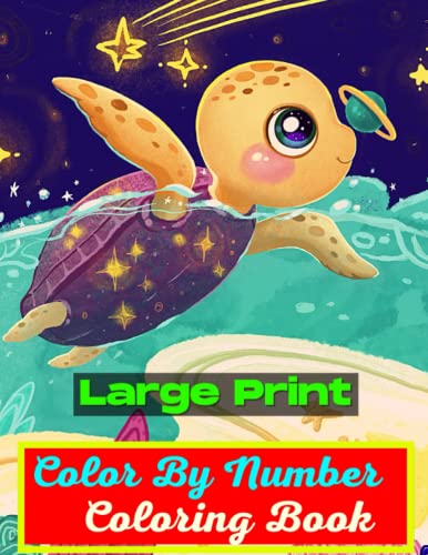Large Print Color By Number Coloring Book: Large Print Color By Number ...