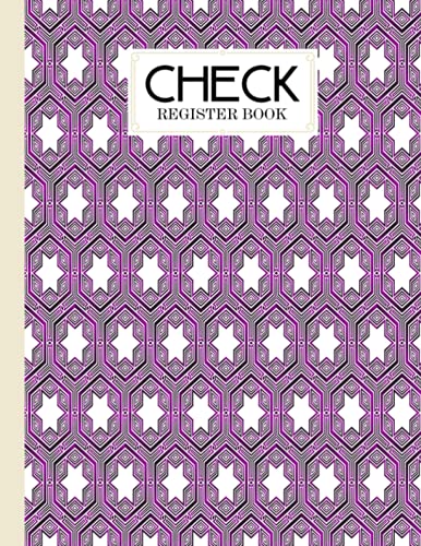 Check Register Book: Check Register Book Hexagons Cover 120 Pages, Size ...