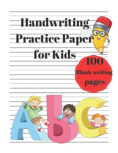 Handwriting Practice Paper: 100 blank writing pages . by Aya Press ...