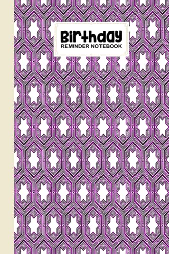 Birthday Reminder Notebook: Birthday Reminder Book Hexagons Cover ...