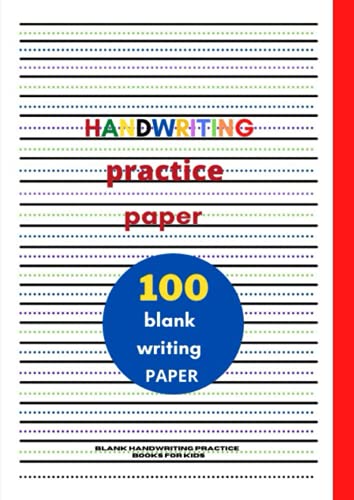 Handwriting practice paper.: Blank handwriting practice books for kids ...