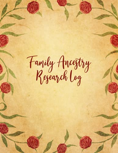Family Ancestry Research Log: Genealogy Research Record Book for ...