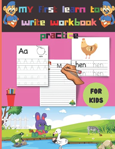 My First Learen To Write Workbook Practice For Kids: Workbook for Kids ...
