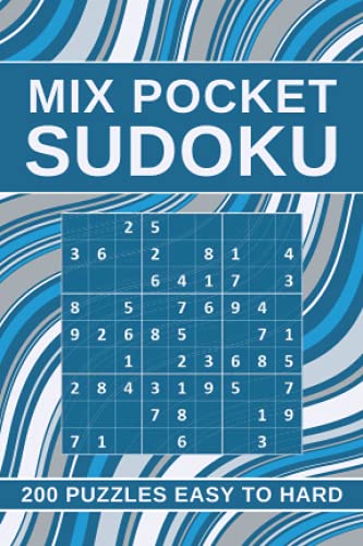 Mix Pocket Sudoku: Pocket Size Sudoku Book for Adults Easy to Hard ...