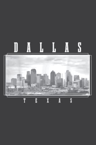 Dallas Texas Skyline Pride Black White Vintage Dallas: Daily Planner ...