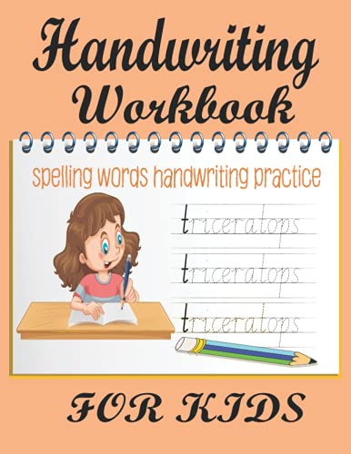 Handwriting Practice Book for Kids: Cursive Upper & Lower Case Practice ...