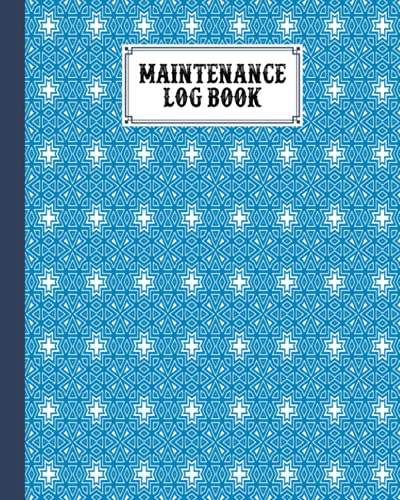 Maintenance Log Book: Hexagons Cover Design | Repairs And Maintenance ...