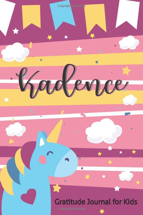 Kadence Gratitude Journal for Kids: Unicorn Lover 3 Minute Gratitude ...