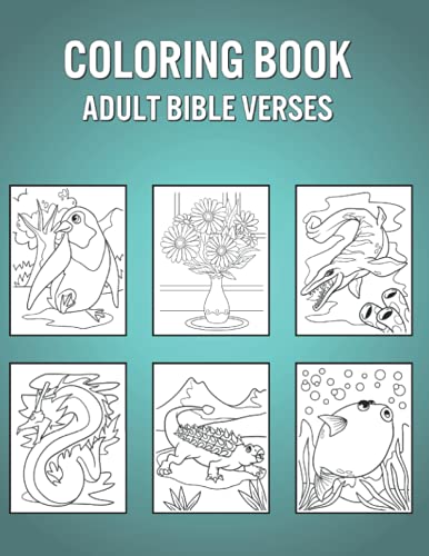 Coloring Book Adult Bible Verses: Original Colouring Sketchbook - Great ...