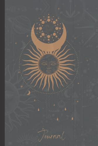 Sun and Moon Journal (Hardcover): Celestial notebook with blank lined ...