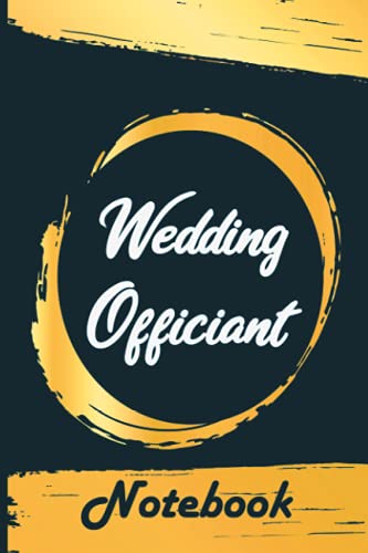 Wedding Officiant Notebook: blank lined notebook Wedding Officiant ...