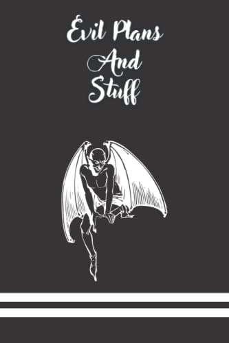 Evil Plans And Stuff: Funny Office Notebook, Monthly Planner For ...