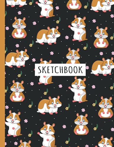 Hamster Sketchbook: Hamster Animal Lover Sketchbook For Men, Women ...