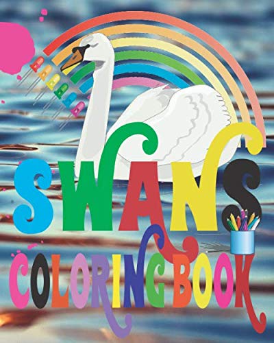 Swans Coloring Book: Dover Nature Coloring Book Swans Wild Birds ...