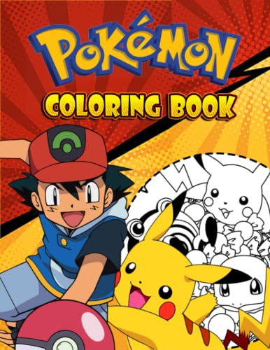 Pôkémon Coloring Book: +100 Beautiful Pôkémon Coloring Pages for ...