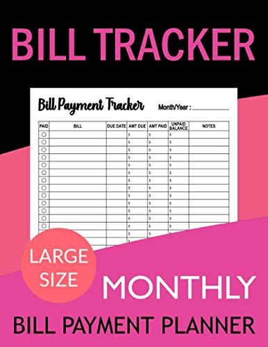 Bill Payment Log Book: Simple Monthly Bill Payment Log Book | Bill ...