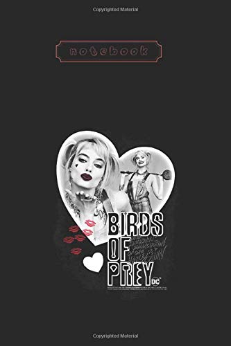 Notebook: Birds Of Prey Harley Quinn Heart Cover Arts with Professional ...