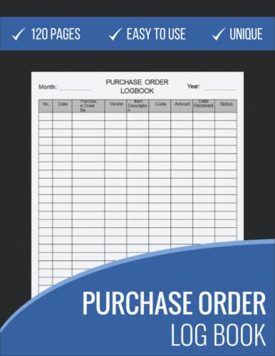 Purchase Order Log Book: Daily Purchase Order Form for Home Based Small ...