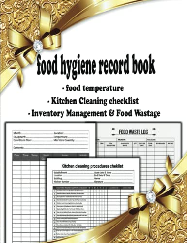 Food Hygiene Record Book: Kitchen Cleaning checklist | Inventory ...