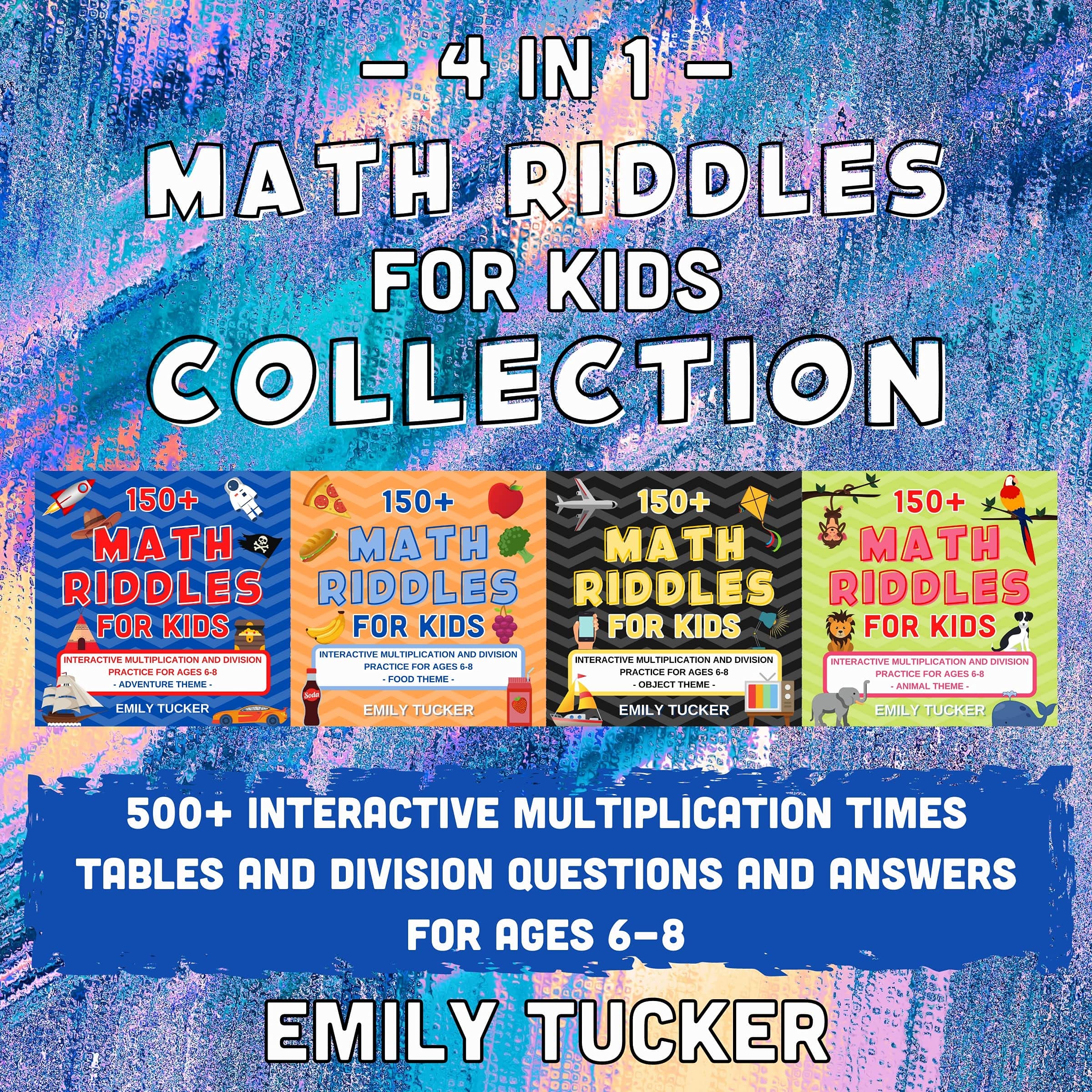 4 IN 1: Math Riddles for Kids Collection: 500+ Interactive ...