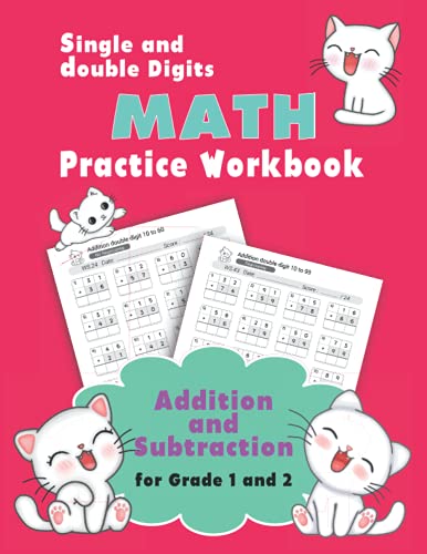 Single and double Digits Math Practice Workbook: Addition and ...