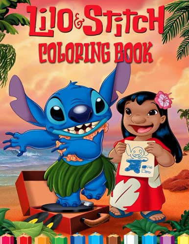Lilo & Stitch Coloring Book: Lilo and Stich Books, For Kids, Crafts for ...