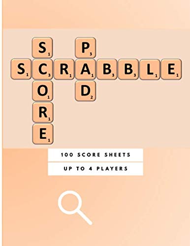 Scrabble Score Pad: large format, up to 4 players, 100 large sheets. by ...