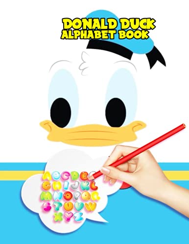 Donald Duck Alphabet Book: Donald Duck book for kids Trace Letters With ...