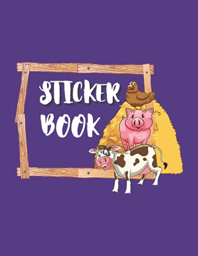 Sticker Book: Blank Sticker Book, Big Sticker Collection , 100 pages 8. ...