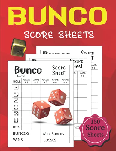 Bunco Score Sheets: The Bunco Tally Sheets Will Take Care Of The Score ...