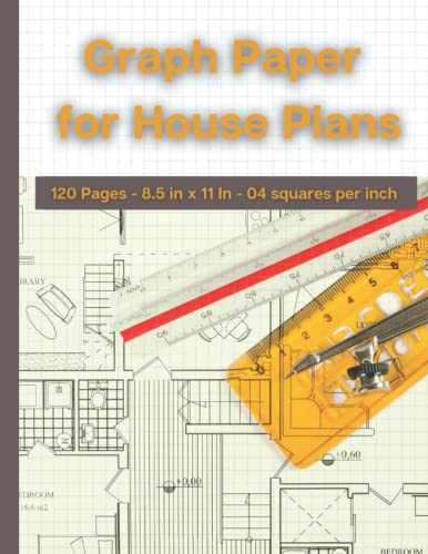 Architect Graph Paper For House Plans: Ideal For Sketching house Plans ...