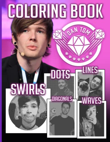 Dan Dots Lines Waves Swirls Diagonals Coloring Book: 8.5" X 11" Simple ...