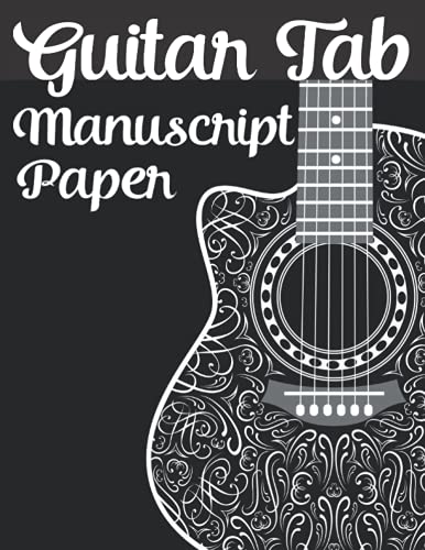 Guitar tab manuscript paper: Manuscript Paper Tablature Notebook For ...