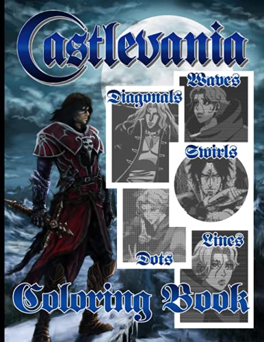 Castlevania Waves Swirls Dots Diagonals Lines Coloring Book ...