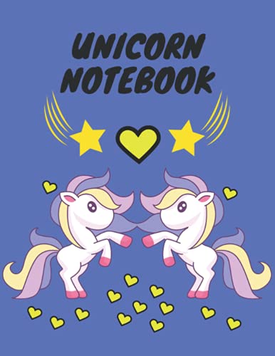 Unicorn Notebook: Notebook for Girls, Wide Ruled with Lined Pages ...