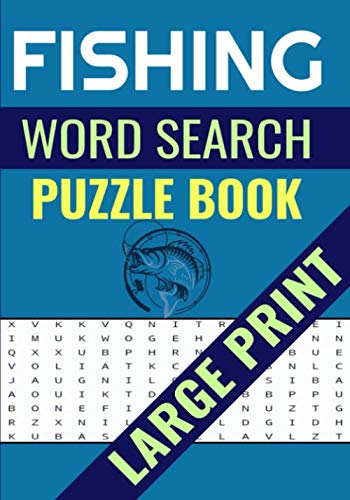 Fishing Word Search Puzzle Book: Large Print Word Searches Journal ...