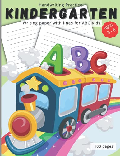 Handwriting Practice: Kindergarten Writing Paper With Lines for ABC ...