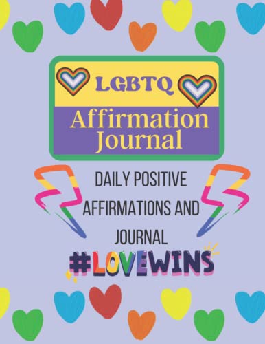 LGBTQ Affirmation Journal, LGBTQ Positive Books, Positive Affirmation Journal For LGBTQ With ...