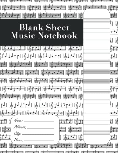 Blank Sheet Music Notebook: Blank Sheet Music Notebook - Vol 193 by ...