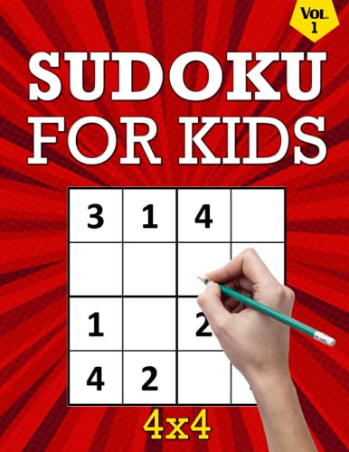 Sudoku for Kids: 4x4 Sudoku Puzzles for Kids, Easy and Fun Kids Sudoku ...