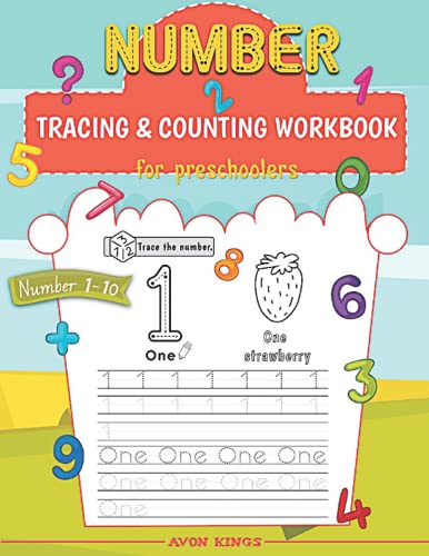NUMBER TRACING AND COUNTING WORKBOOK for preschoolers: Preschool ...
