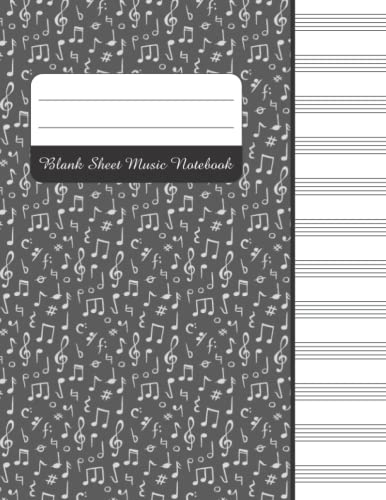 Blank Sheet Music Notebook: Blank Sheet Music Notebook - Vol 261 by ...