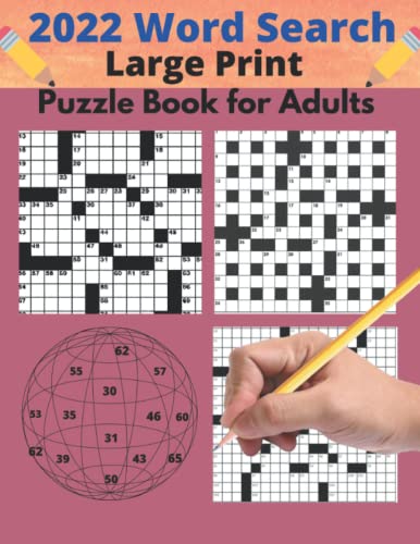 2022 Word Search Large Print Puzzle Book for Adults: Large Print ...