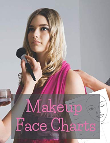 Makeup Face Charts: Includes Lined Journal Notes Pages | Blank Workbook ...