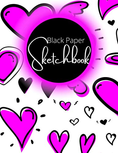 Black Paper Sketchbook: For gel pens|Big Black Sketchbook|Black Drawing ...