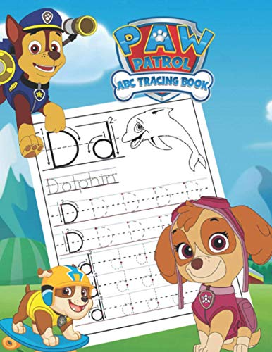 PAW Patrol ABC Tracing Book: Trace Letters With PAW Patrol Tracing and ...