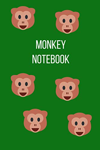 Monkey Notebook: 120 Lined Pages 6x9 for Monkey Lovers by Fun Aesthetic ...